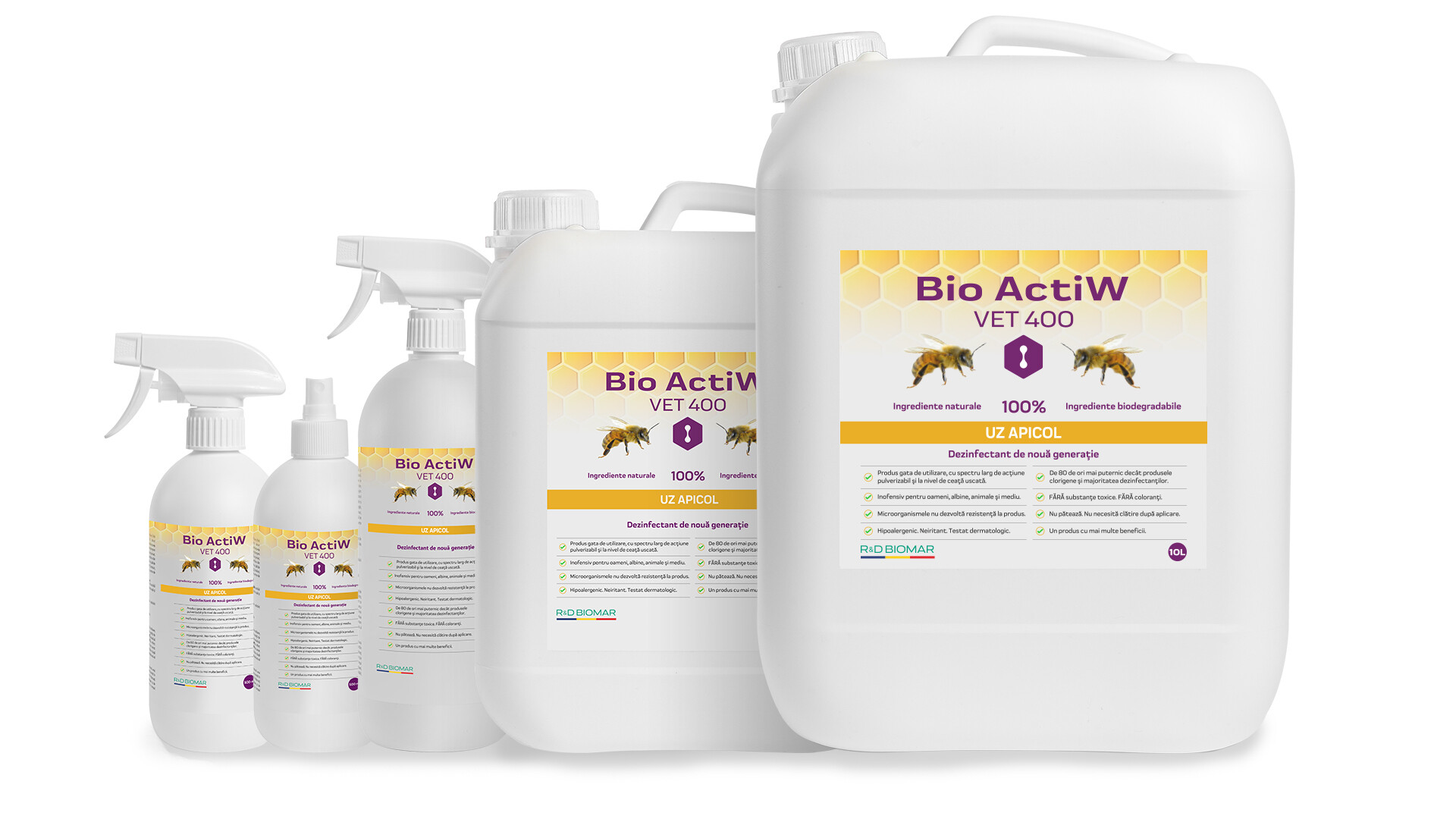Dezinfectant BIO ACTIW, 2000 VET, 1 L, pentru uz apicol - Apis-Blaj.ro
