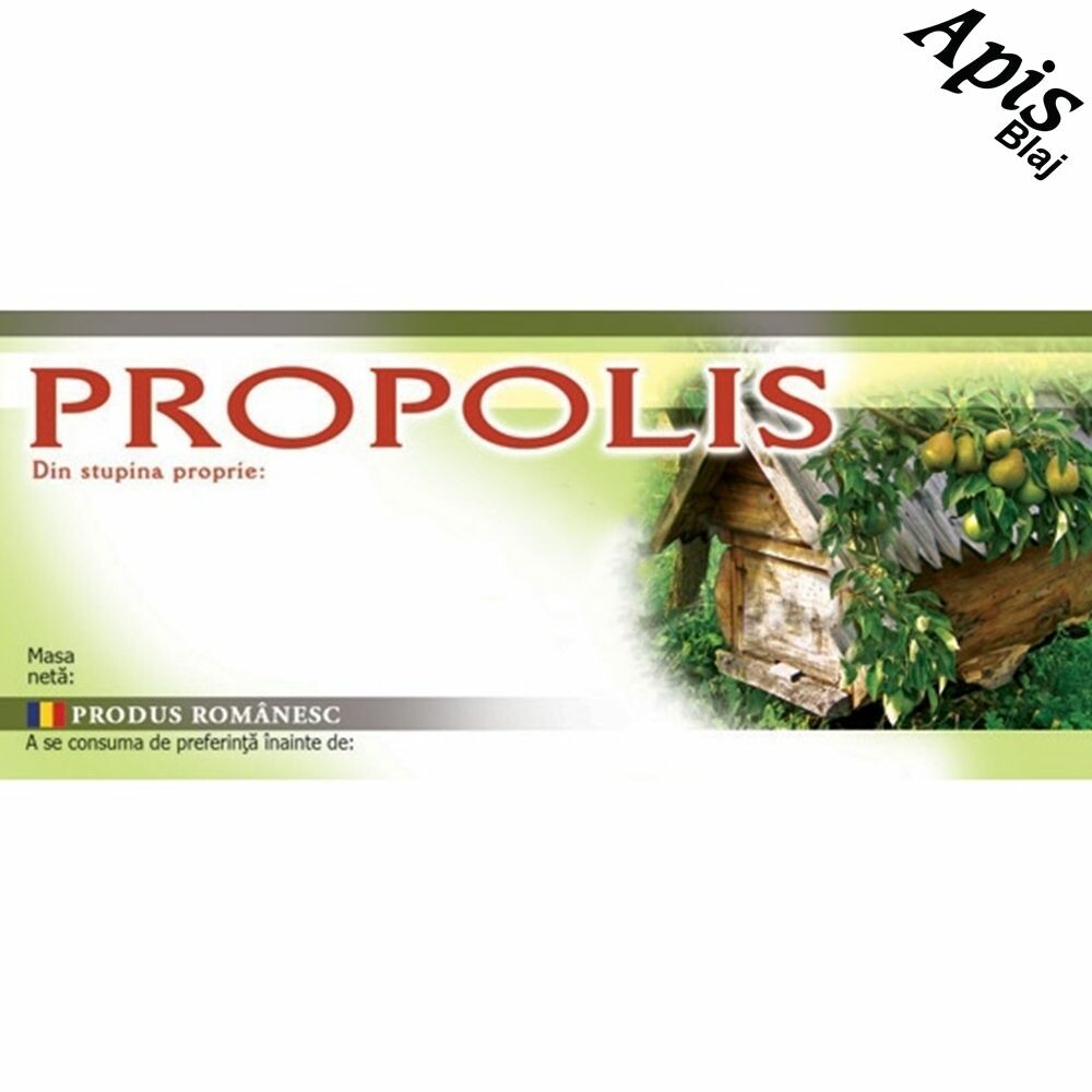 Etichete PROPOLIS (116x50 mm) - Apis-Blaj.ro