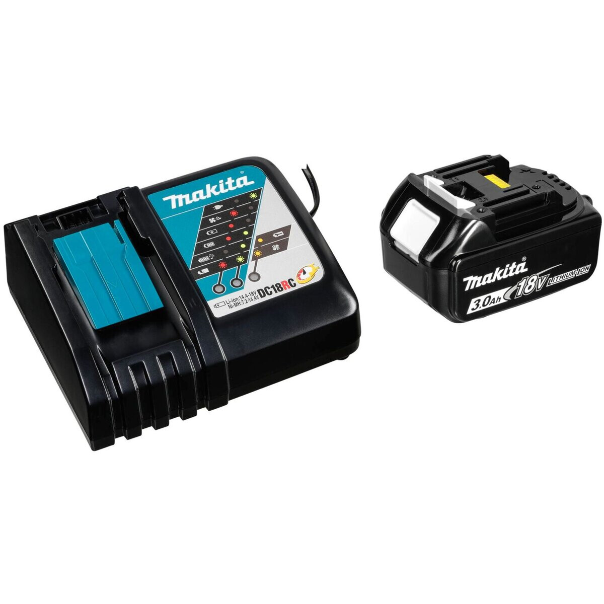 Set acumulator si incarcator PSK LXT BL1830BX1 DC18RC, Makita, 18 V, 3 Ah - Apis-Blaj.ro